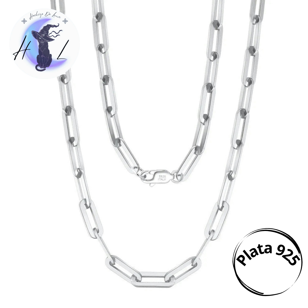 Cadenas De Plata, Eslabón Simple, Dos Tonos, Diferentes Medidas ...